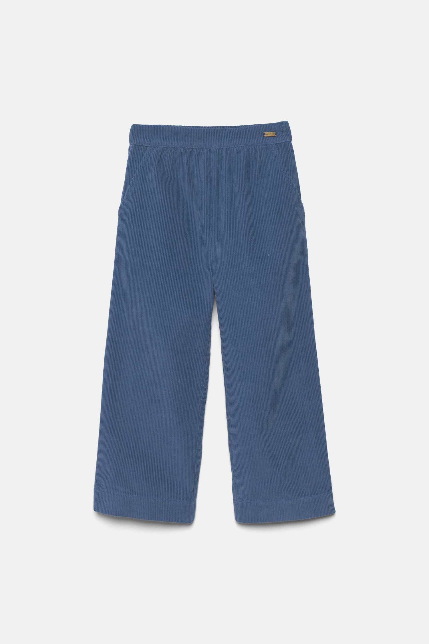 Corduroy Pants Indigo Blue for Kids-girl | LANIDOR