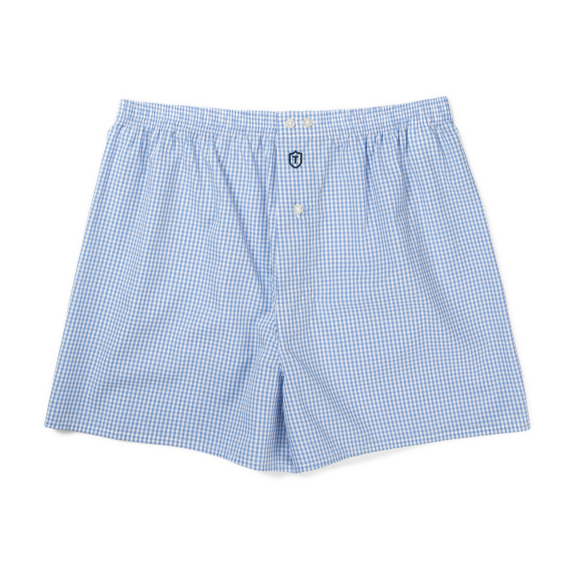Boxers Com Padrão Em Xadrez Azul Claro para Homem | LANIDOR